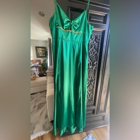 Unk | Dresses | Woman Dress Long With Tail Open Leg One Side | Poshmark